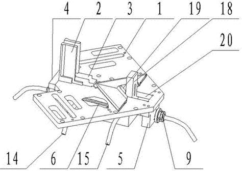 two point positioning positioning device of corner combining machine