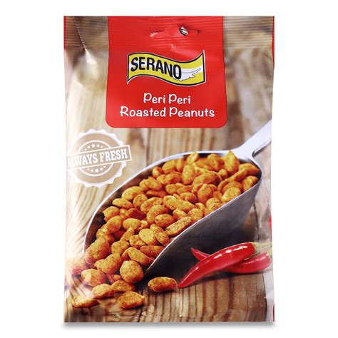 Арахіс Serano смажений зі смаком перцю Пірі Пірі 175г онлайн