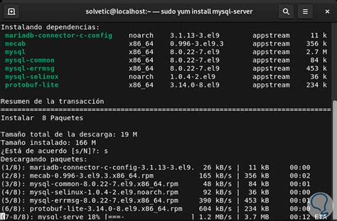 Cómo instalar MySQL en CentOS 9 Stream Solvetic
