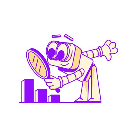 Graph Analysis Robot Assistant Help Support Ai Illustration Download On Iconfinder