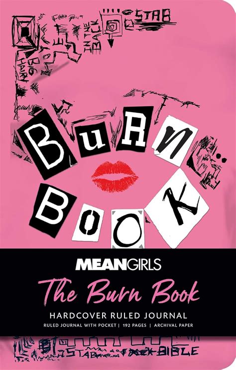 Mean Girls The Burn Book Hardcover Ruled Journal Insight Editions