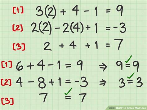 How To Solve Matrices With Pictures Wikihow