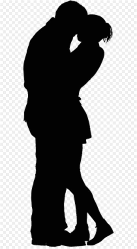 Kiss Silhouette Intimate Relationship Couple Png Download 11342316