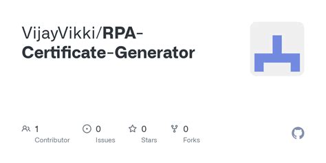 Github Vijayvikki Rpa Certificate Generator