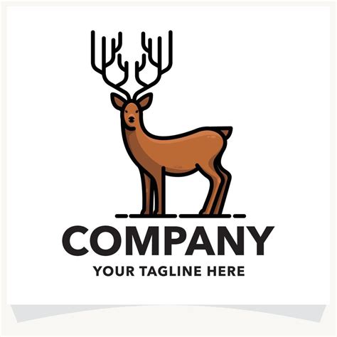 Deer Logo Design Template 18973503 Vector Art At Vecteezy