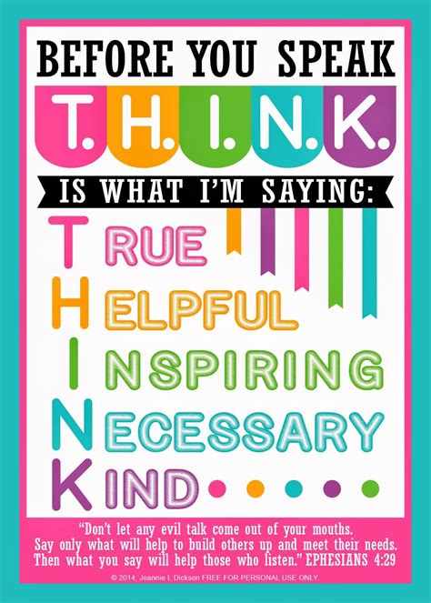 Think Poster Printable