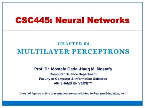 Neural Networks Multilayer Perceptron Pdf