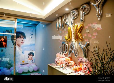 Bts Jungkooks Birthday Aug 30 2022 A Cafe Decorated To Celebrate