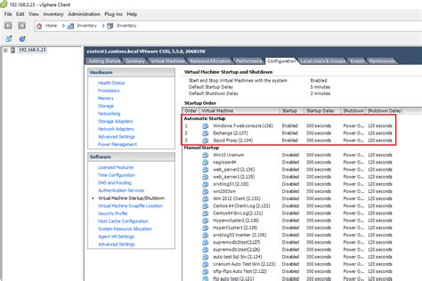 How To Configure Virtual Machines Auto Start On VMware Esxi