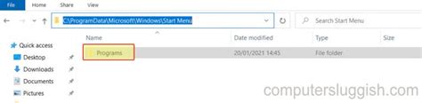 how to remove a shortcut from the windows 10 start menu computersluggish