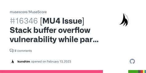 Mu4 Issue Stack Buffer Overflow Vulnerability While Parse Midi File · Issue 16346 · Musescore