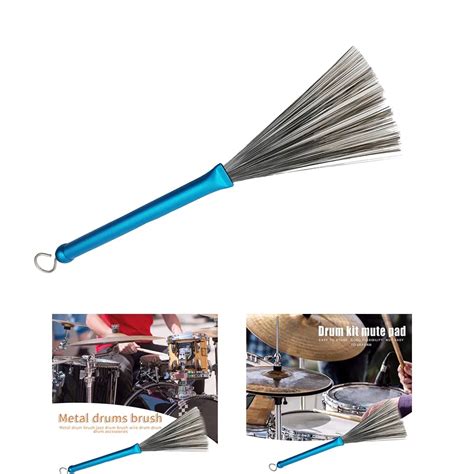 1pc 드럼 스틱 브러시 개폐식 금속 와이어 재즈 드럼 악기 브러시 알루미늄 스틸 와이어 드럼 스틱 브러쉬 Aliexpress