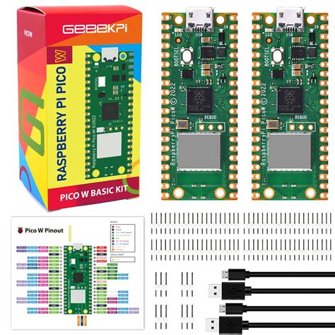 Geeekpi2pack Raspberry Pi Pico W Kit Rp2040 Chip Wi Fi Desertcart KUWAIT