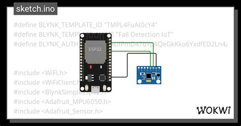 Fall Detection Copy Wokwi ESP32 STM32 Arduino Simulator