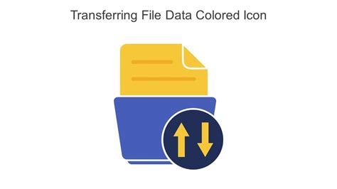 Transferring File Data Colored Icon In Powerpoint Pptx Png And Editable Eps Format PPT Slide