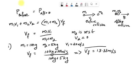 Solved Particle 1 With Mass M1 And A Velocity Of V1 Hits Particle 2