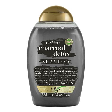 Ogx Detox Шампунь с кокосовым углем и каолином, шампунь, 385 мл, 1 шт ...