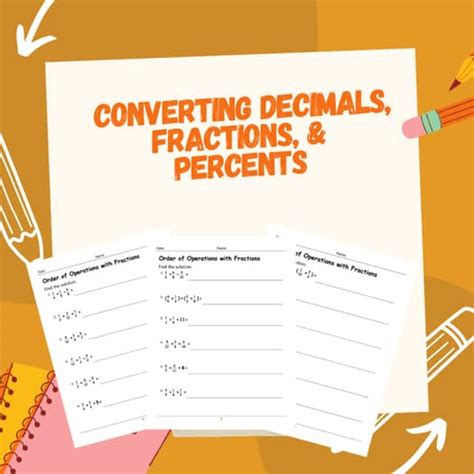 Convert Like A Pro Fractions Decimals And Percents By Samir Latrous
