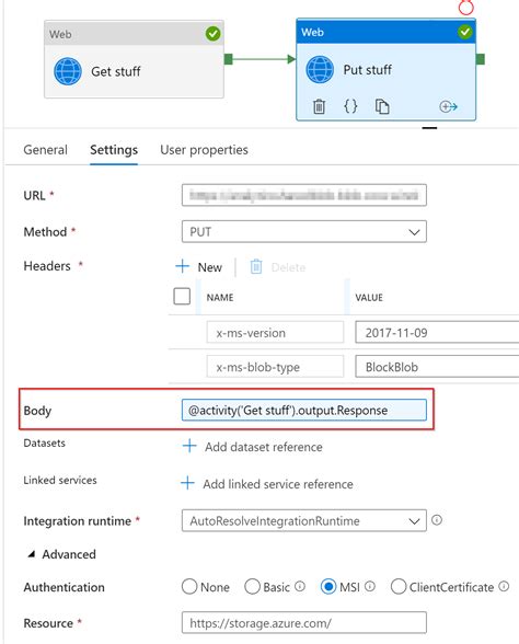 Post File From Blob To Web Activity In Azure Data Factory Microsoft Qanda
