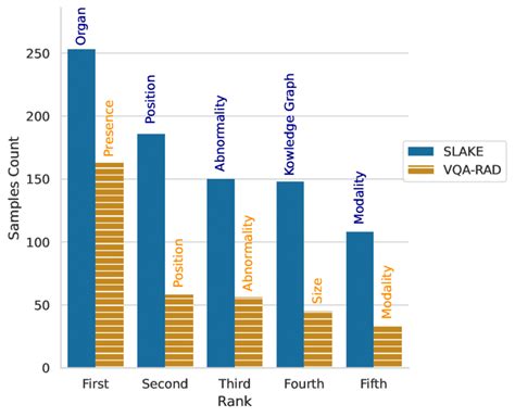 Distribution Of The Top Frequent Question Types In VQA RAD And SLAKE Download Scientific