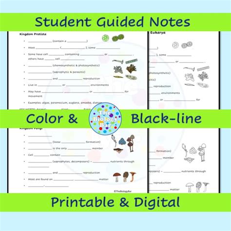 Taxonomy And Classification Notes Powerpoint Guided Biology Notes