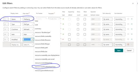 Sharepoint Search Filter