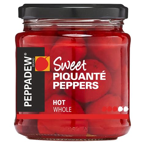 Peppadew Sweet Piquante Peppers Hot Whole 260g Tesco Groceries