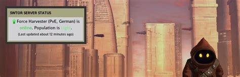 SWTOR Server Status Installation WordPress Plugin