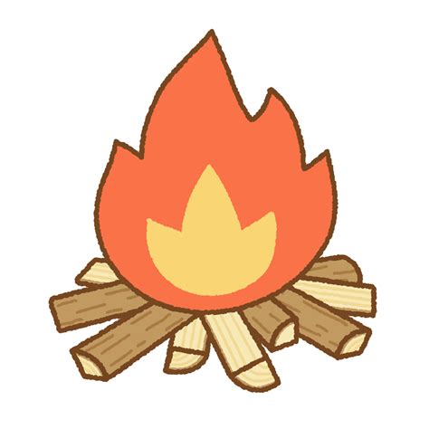 焚き火のイラスト 商用okの無料イラスト素材サイト ツカッテ