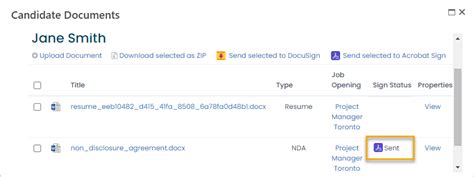 Send Document For Signing