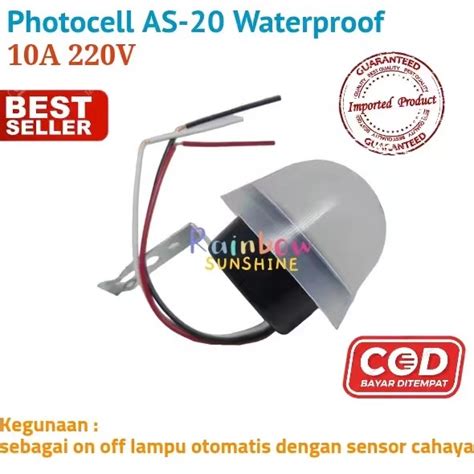 Jual Harga Spesial Sensor Lampu Otomatis Saklar Sensor Cahaya Lampu Jalan Otomatis Waterproof As