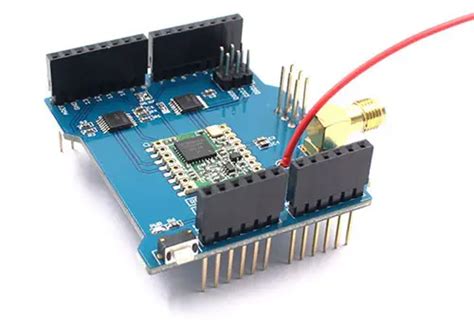 lora long range transceiver shield 433 mhz robotshop