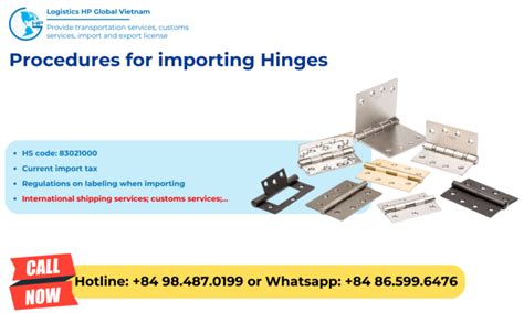 Import Duty And Procedures For Hinges To Vietnam Hp Global Ltd
