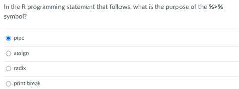 Solved A Data Table Is In Tidy Format When Each Row
