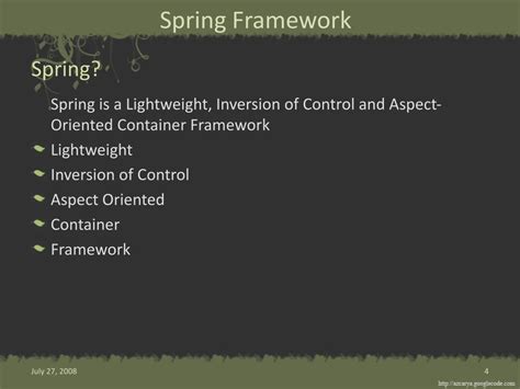 PPT Basics Of Spring Framework Introduction To IoC And AOP PowerPoint Presentation ID