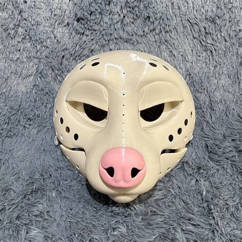 Cute Skunk Head Base Furry Fursuit Mask Skull 3d Print Therian Fursona