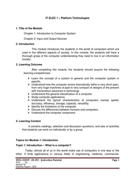 module 1 week1 and 2 platform technologies pdf pdf computer program programming