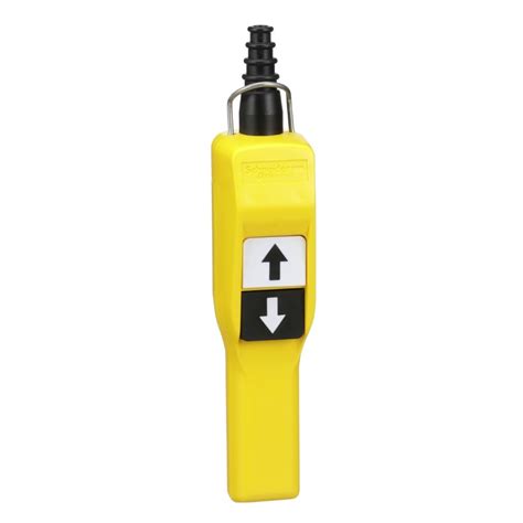 XACA201 Pendant Control Station Harmony XAC Plastic Yellow Pistol Grip 2 Push Buttons