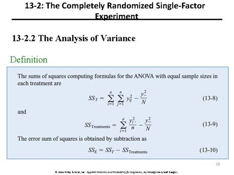 13 design and analysis of singlefactor experiments the