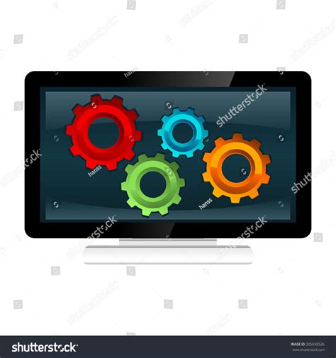 Computer Process System Concept Illustration Stock Vector Royalty Free 305938526 Shutterstock