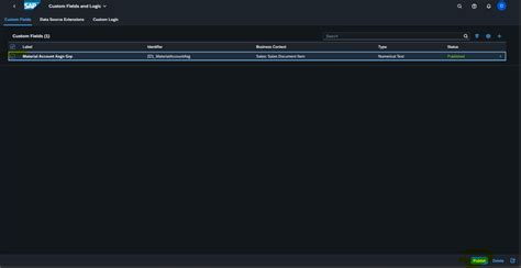 Solved Unable To Update Manually Added Standard Fields To Sap