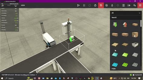 Factory Io Sorting Barang Youtube