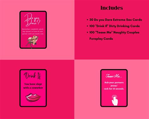 Kinky Valentines Sex Games Bundle Sexy T For Him Naughty T For Her Printable Sex