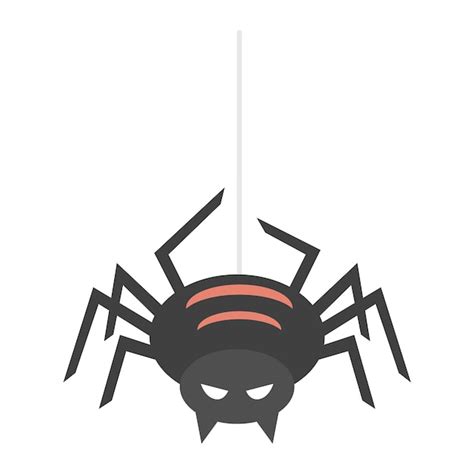Premium Vector Spider Icon In Flat Color Style