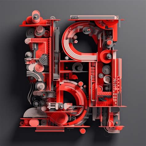 Premium AI Image A Close Up Of A Red Type Of Type With A Black Background Generative Ai