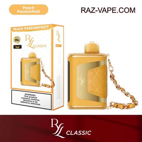 Raz Ryl Classic 35k Peach Passionfruit Disposable 35k Puffs Tropical