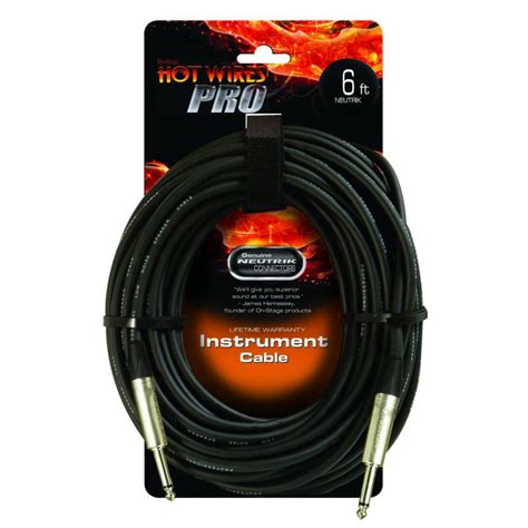 On Stage Instrument Cable With Neutrik Connectors Qtr Qtr 6 Ic 6nn