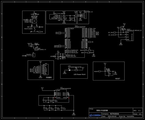 Stm32遥控车 嘉立创eda开源硬件平台