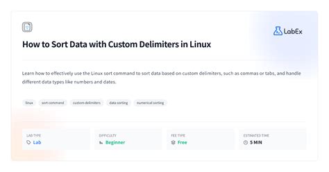 How To Sort Data With Custom Delimiters In Linux Labex