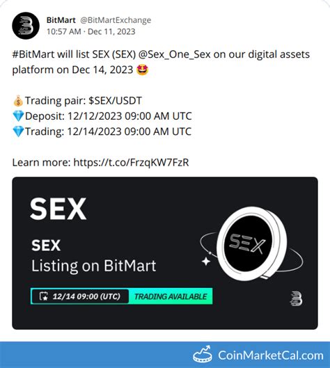 Sexone SEX BitMart Listing